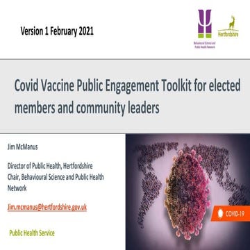 Vaccine public engagement toolkit version 1 | PPT