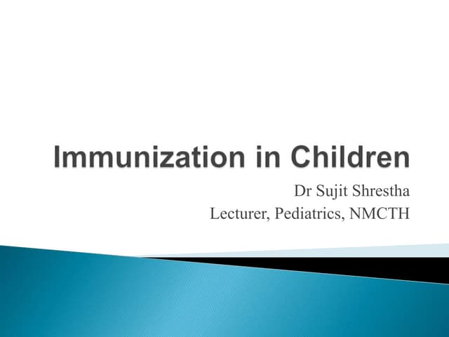 immunization and under 5 card schedule for Zambia pptx | PPTX