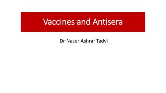 Vaccines and sera | PPT