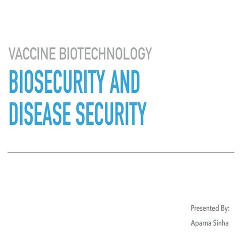 Biosecurity and Disease Security | PDF