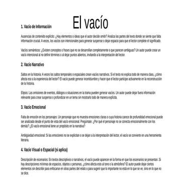 El vacio y sus reflexiones características parte 2 | PDF