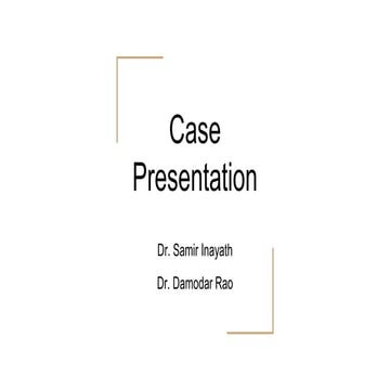 VACTER Pediatric Anaesthesia Case Presentation | PPTX
