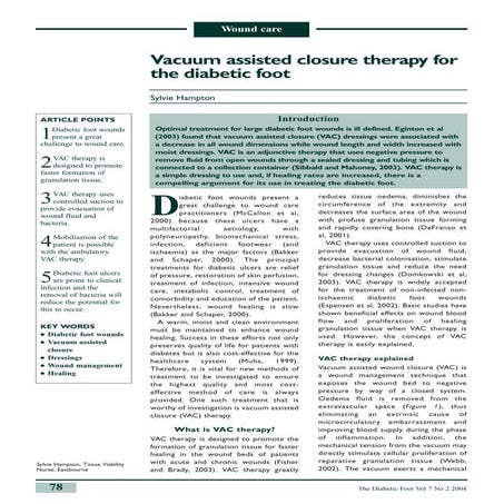 VACUUM ASSISTED WOUND THERAPY | PPTX
