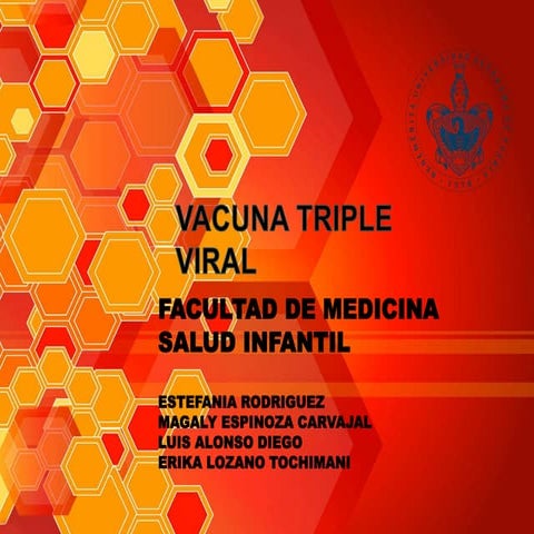 Vacuna triple viral srp | PPTX