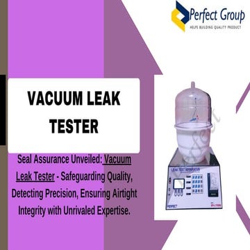 Vacuum Leak Tester | PDF