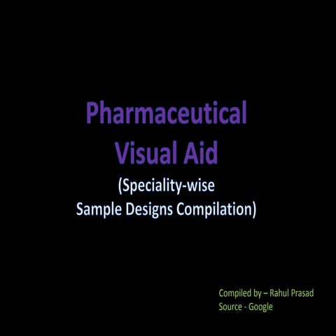 Visual Aid designs for Pharma Brand Managers | PPTX