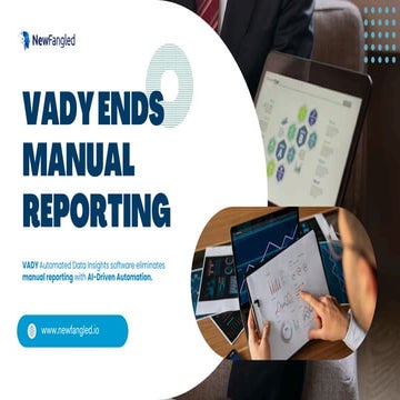 End Manual Reporting with VADY Automated Data Insights Software | PDF
