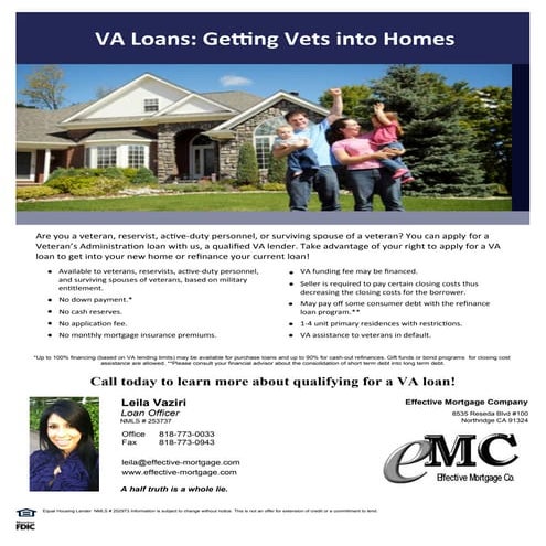 Va Flyer | PDF | Home Financing | Personal Debt
