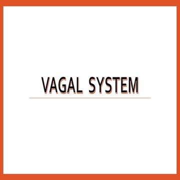 Vagal system | PPTX