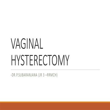 Manchester repair (Fothergill’s Operation) | PPTX