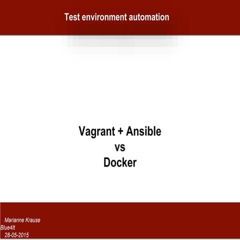 Vagrant Ansible Vs Docker Ppt 1405