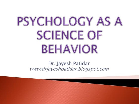 Behavioural psychology | PPT