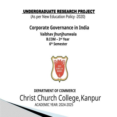 vaibhav.pptx corporate governance superb | PPT