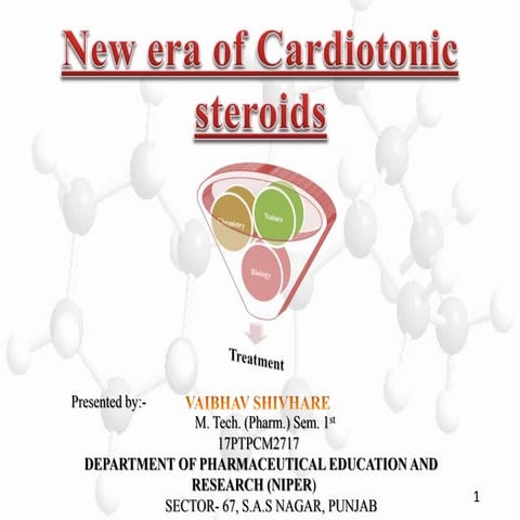 Vaibhav ppt cardiotonic steroids | PPTX