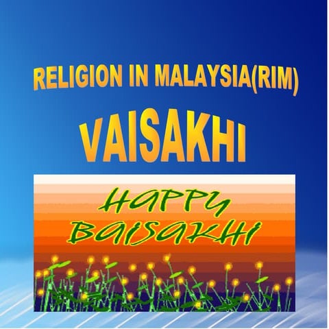 Vaisakhi fastival | PPT