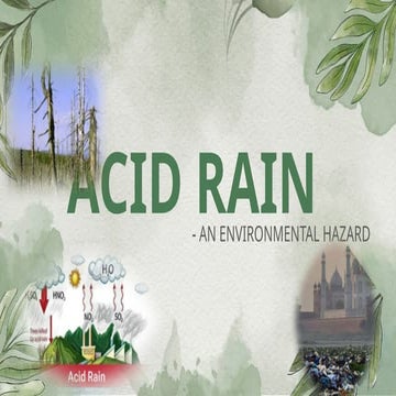 Aaryan Singh presentation of acid rain ppt | PPTX