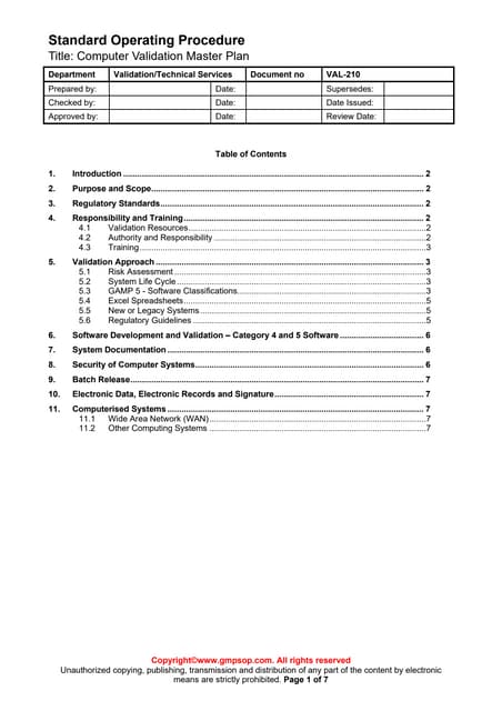 Computer System Validation | PPTX