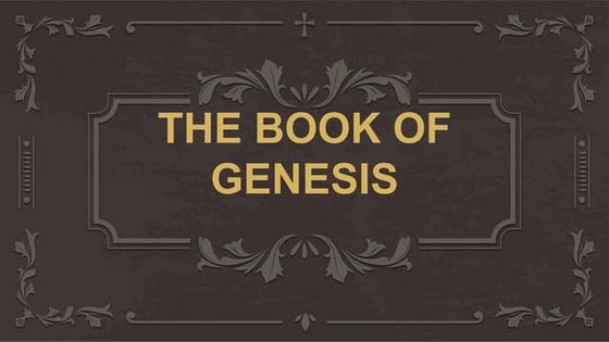 A Detailed Map Of The Literary Plan Of Genesis | PDF