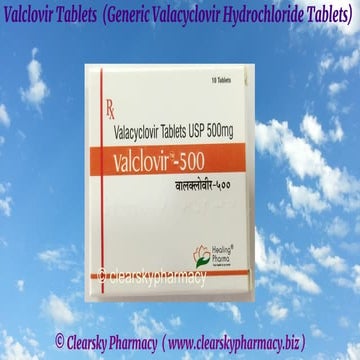Valclovir Tablets (Generic Valacyclovir Hydrochloride Tablets) | PDF ...