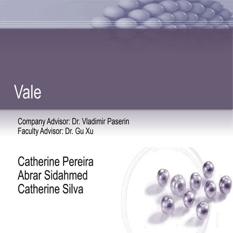 Vale Capstone Project | PPTX