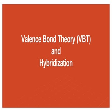 Valence Bond Theory (VBT) | PPTX