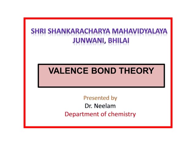 Valence bond theory VBT (Full explanation) # Inorganic Chemistry # ...