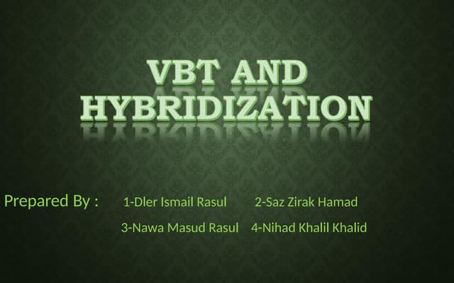 Valence bond theory VBT (Full explanation) # Inorganic Chemistry # ...