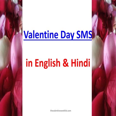 Valentine Day SMS Msg | PPTX