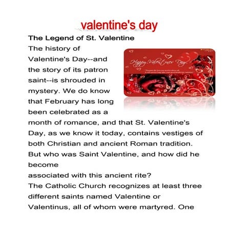 True History Of Valentines Day Valentine's Day History Features