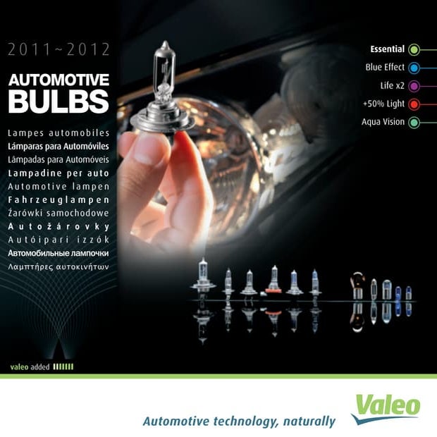 Valeo passenger car lighting & signaling bulbs quickfinder catalogue ...