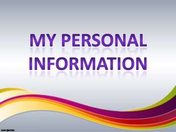 Personal information lesson plan and flash card | DOCX