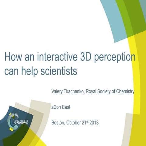 How an interactive 3D perception can help scientists | PPT