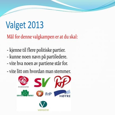 Valget 2013 | PPT