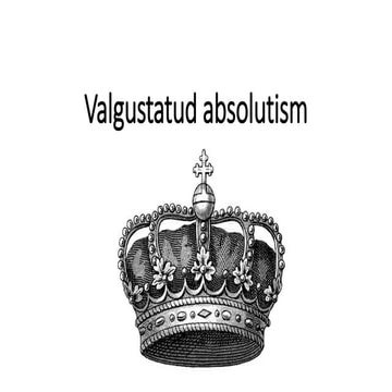Valgustatud absolutism 8 | PPTX