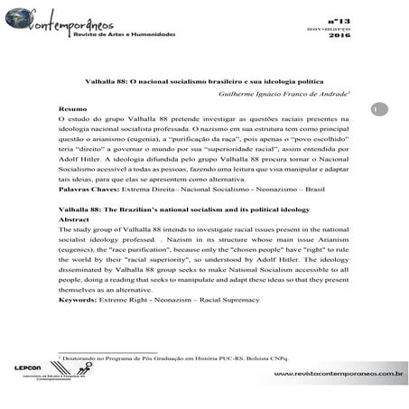 Valhalla88, blog criado por Marcelo Valle Silvestre Mello (Psycl0n ...