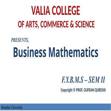 Maths and statisitics: Mean, Media and mode | PPT