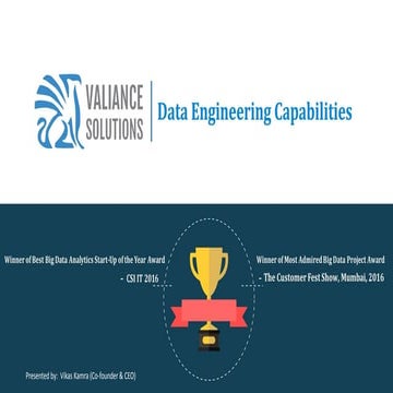 Valiance Data Engineering Overview | PDF