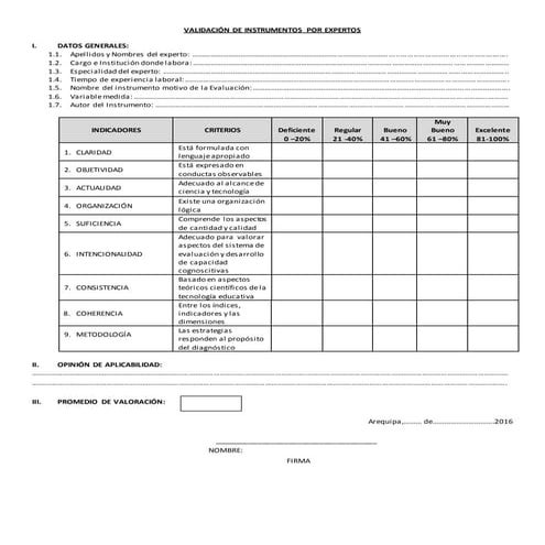 Validar y bucar experto validación de instrumentos por expertos (1) | DOCX