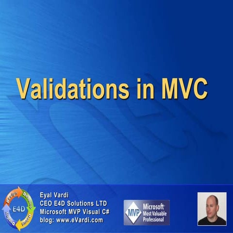 Aspnet Mvc 30 Validation Pptx Web Design And Html Internet 2279