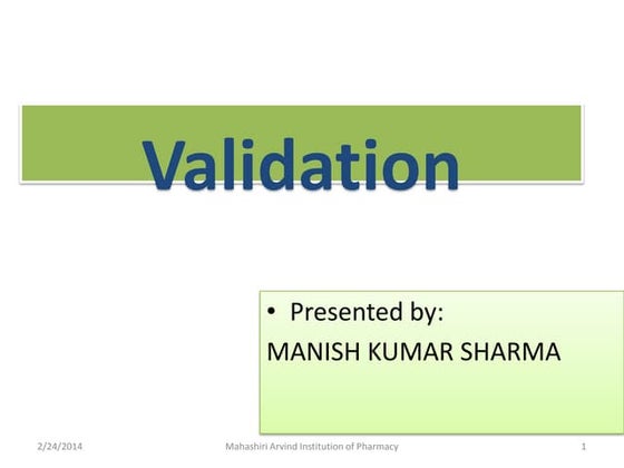 Process validation of tablets | PPTX | Pharmaceutical Industry | Industries