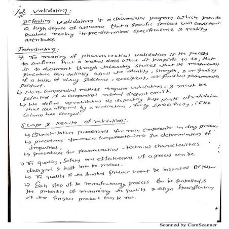 Validation and validation of master plan in modern pharmaceutics. | PDF