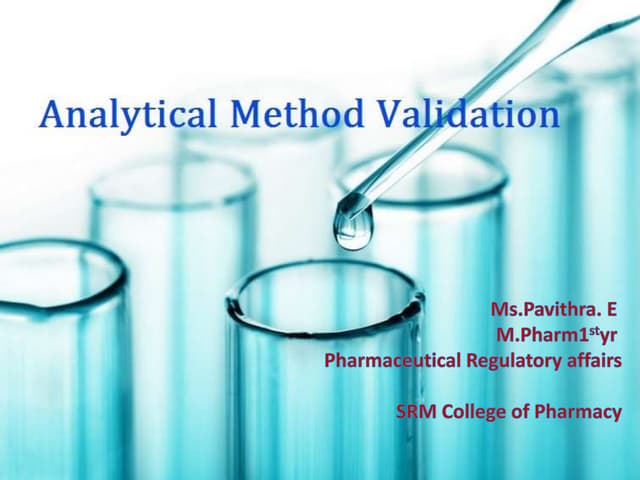 To perform Analytical method validation of Paracetamol Tablets by UV ...