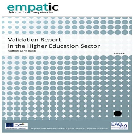 Validation Report - Higher Education Sector | PDF