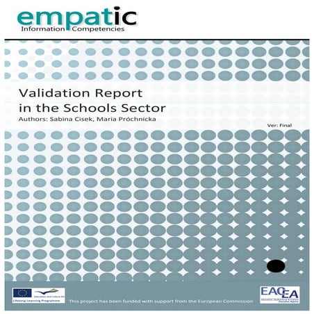 Validation Report - Schools Sector | PDF