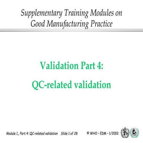 Analytical Validation Method for laboratory | PPT