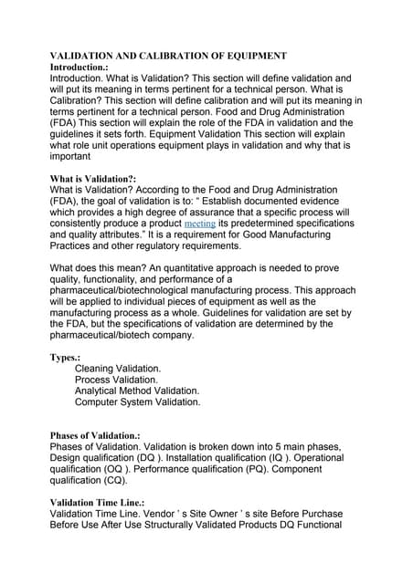 SAP PM: Test Equipment Management/Calibration process | DOCX