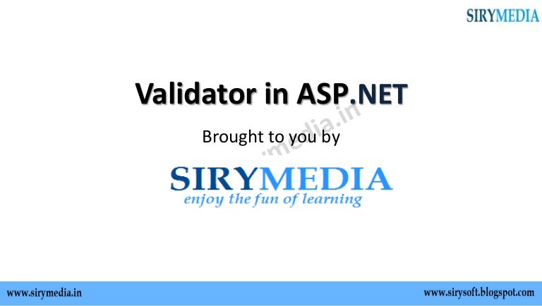 Validation in asp.net