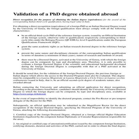Validation of a PhD degree obtained abroad.pdf