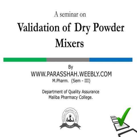 Blend uniformity | PPTX