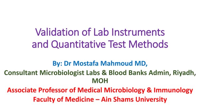 Method verification | PDF
